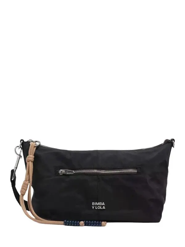 Bimba Y Lola Trapezio Zipped Shoulder Bag - Black
