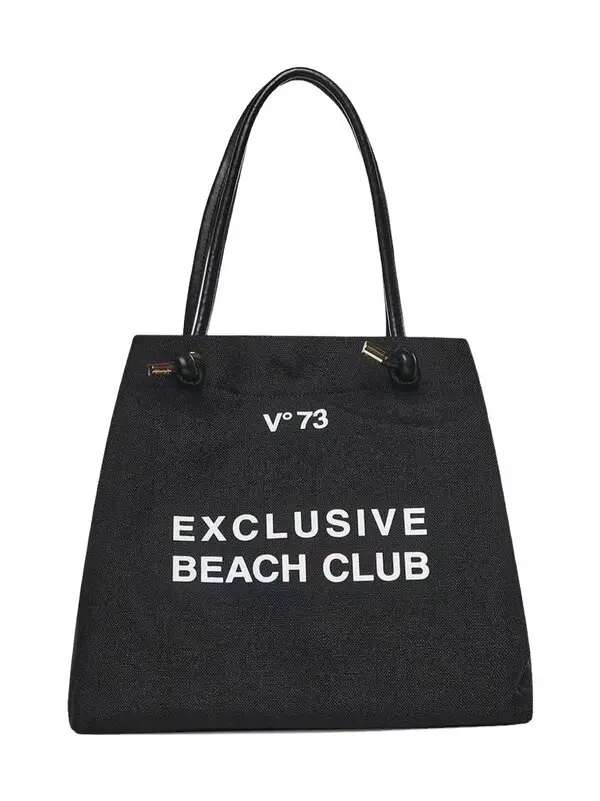 V°73 Shoulder Bag With Top Handle - Black