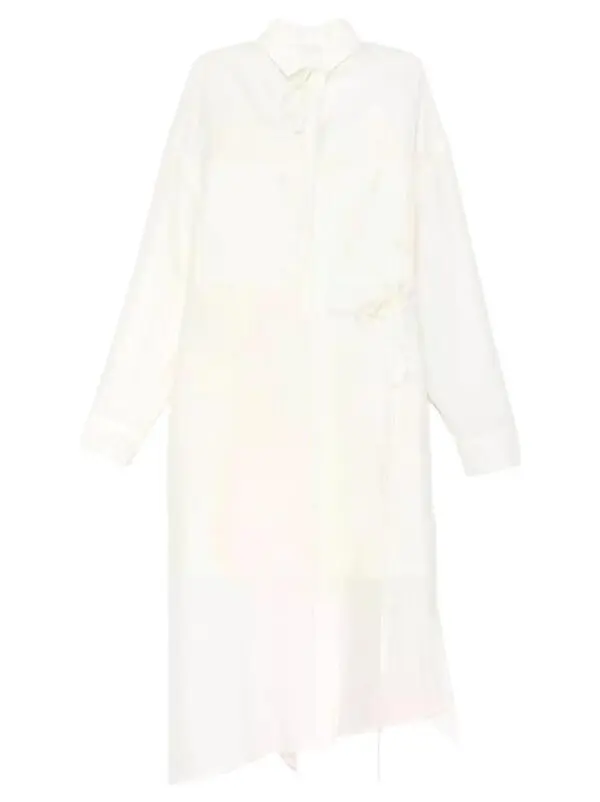SYSTEM Tie-neck Pocket Dress - Neutrals