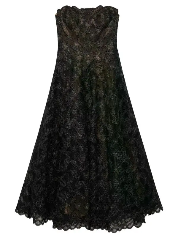 Simkhai Elvina Bustier Midi Dress - Black