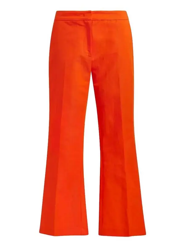 Essentiel Antwerp Hook-fastening Flared Trousers - Orange