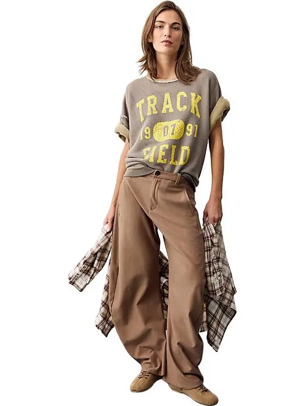 Free People Spotlight Trousers - Cinnamon Combo