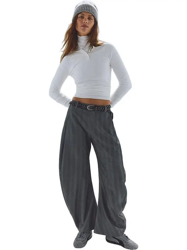 Free People Spotlight Trousers - Grey Combo