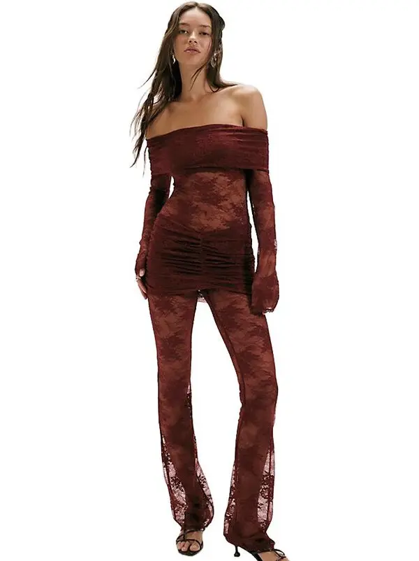 HANSEN & GRETEL Jessa Irving Pant Set - Burgundy