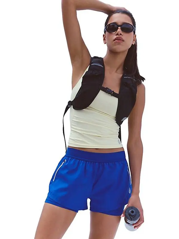 Free People Stinger Run Shorts - Electric Shock Combo