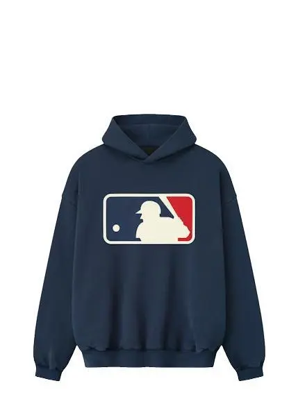Fear Of God Essentials Mlb Sport Hoodie - Midnight Navy Blue