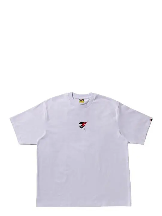 A BATHING APE Sta Ape Face Relaxed Fit Tee Shirt - White