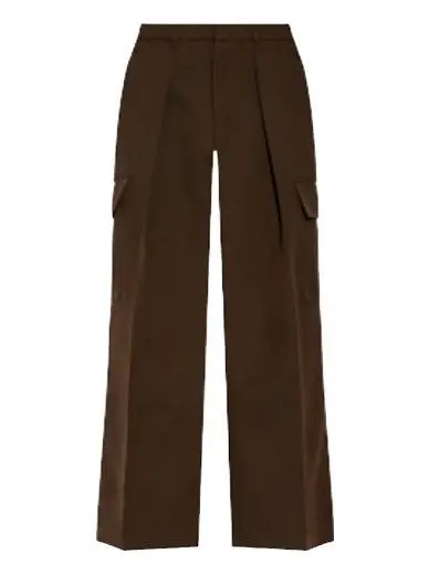 Burberry Cotton Trousers - Plaster