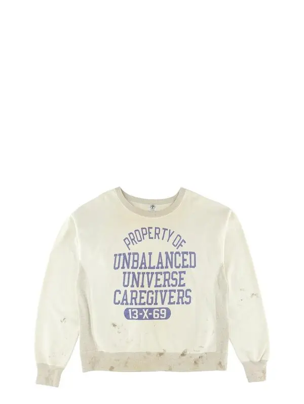 SAINT MXXXXXX College Sweatshirt - White