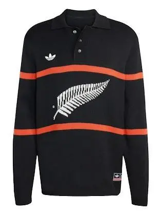 Adidas All Blacks Knitted Polo Shirt - Black Black