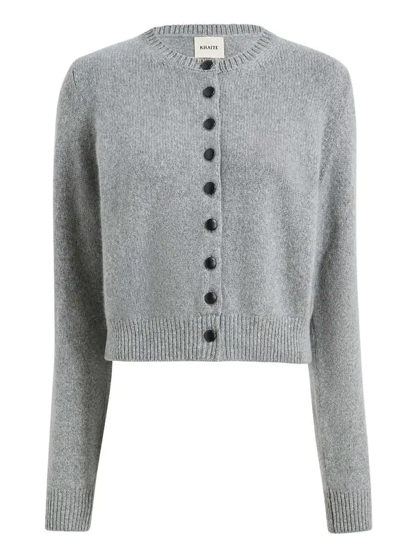 Khaite Everheart Cashmere Cardigan - Fog