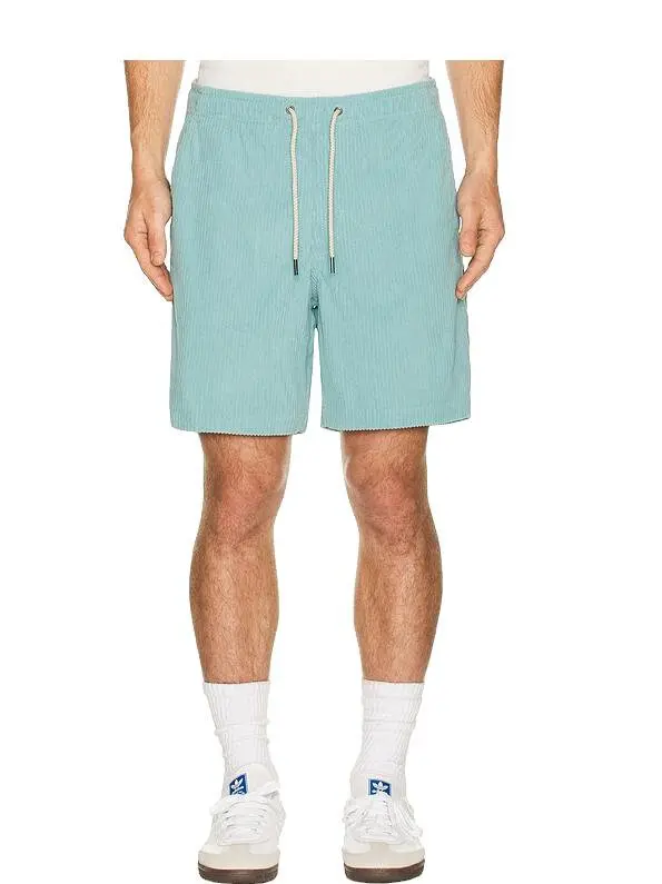 FAIR HARBOR Wilder Stretch Corduroy Shorts - Teal