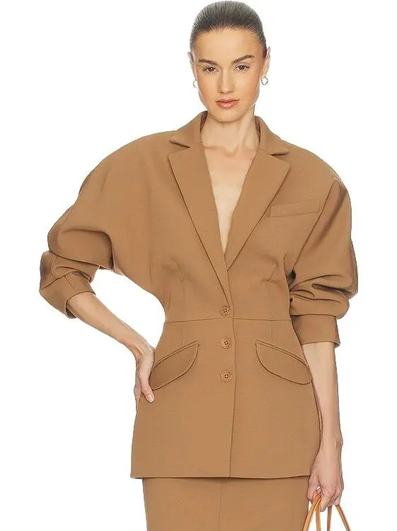 HELSA Vintage Dolman Blazer - Tan