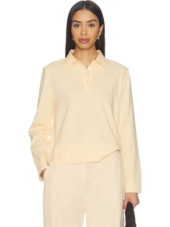 LESET Long Sleeve Polo - Lemon