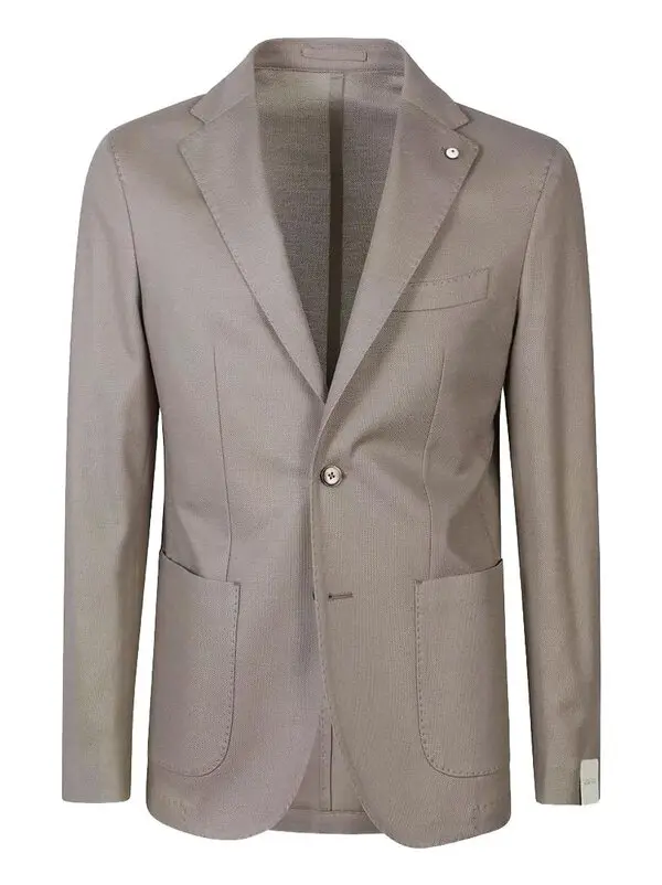 L.B.M. 1911 Jack Textured Blazer - Neutrals