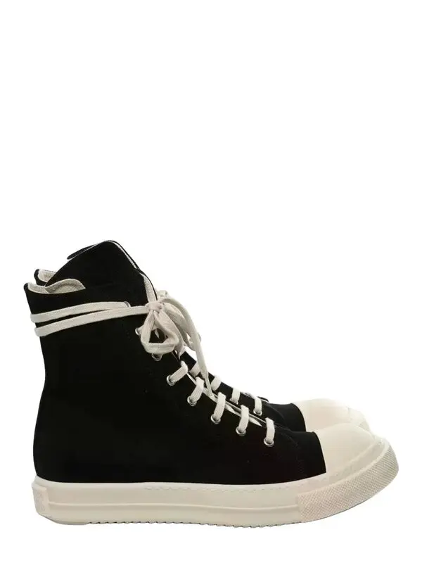 Rick Owens High-top Denim Sneakers - Black