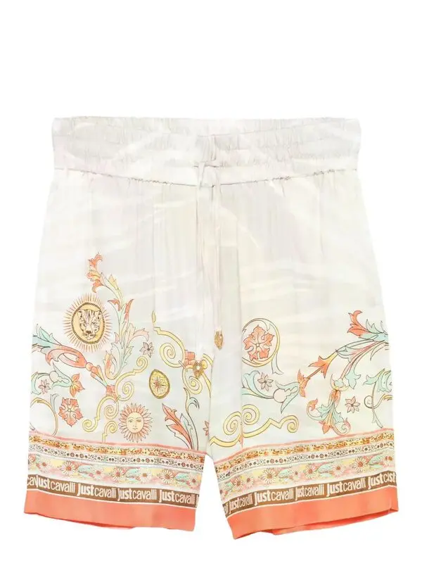 Just Cavalli Drawstring Shorts - Neutrals