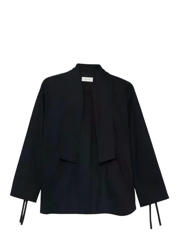 Agnona Buttoned Tie-detail Shirt - Blue