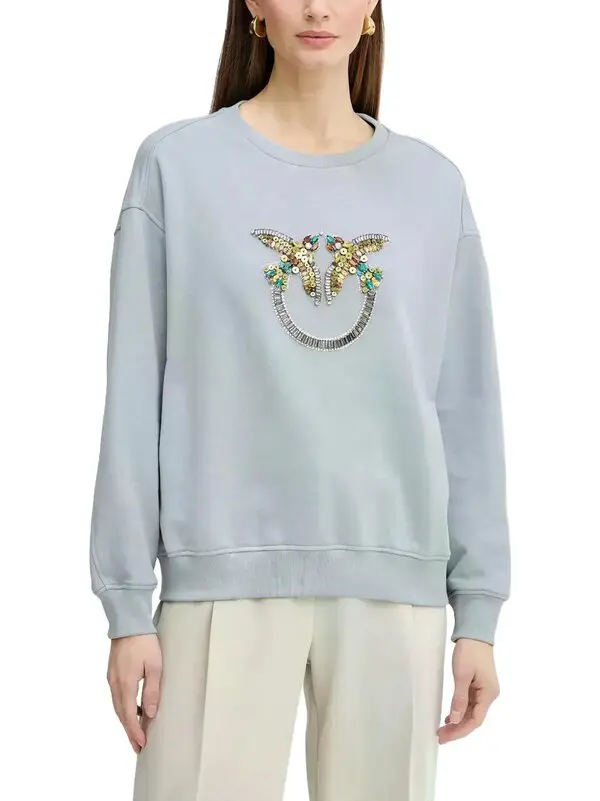 Pinko Bead-embellished Sweatshirt - Blue