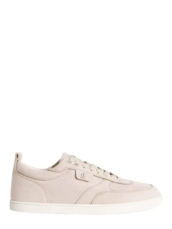 CHRISTIAN LOUBOUTIN Tutti Rui Grain Leather Sneakers - Beige
