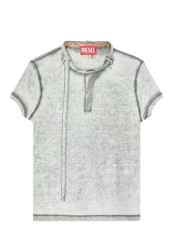 DIESEL® T-eresa Ribbed T-shirt - Grey