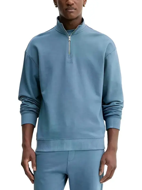 Hugo Zip Turtleneck Sweatshirt - Blue