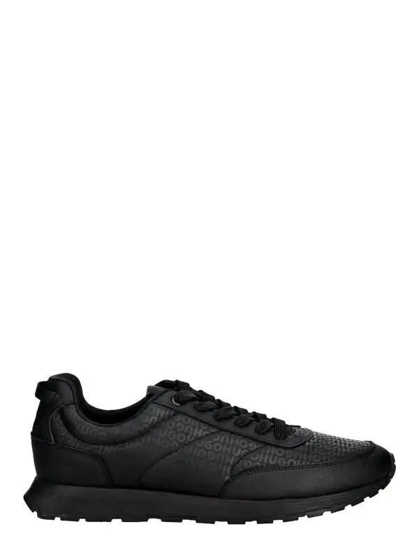 Hugo Logo-print Sneakers - Black