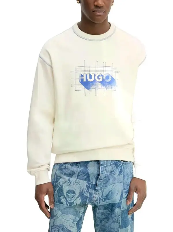Hugo Printed Sweatshirt - Neutrals