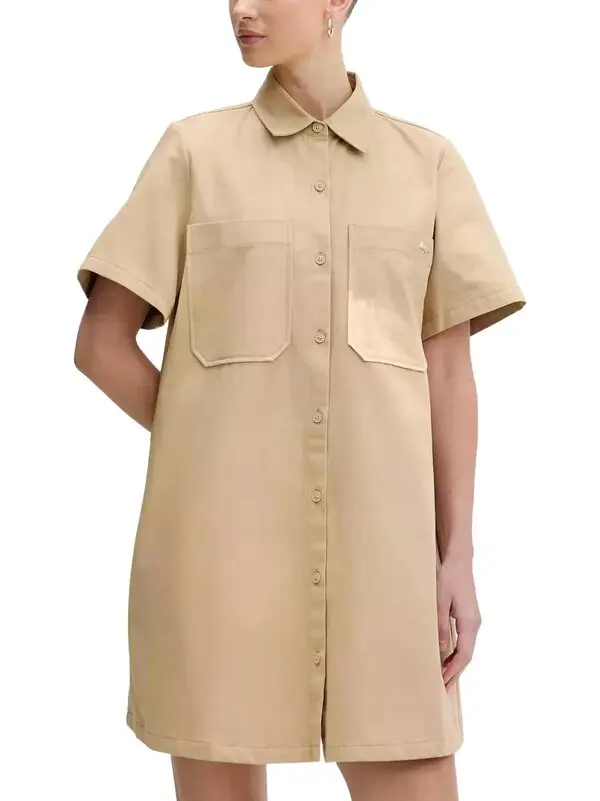 Hugo Kandira Mini Shirt Dress - Neutrals