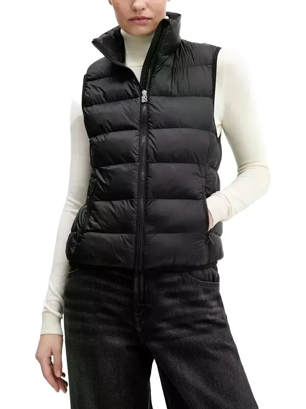 Hugo Padded Zip-up Gilet - Black