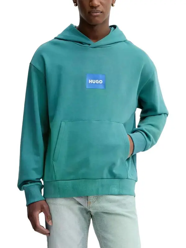 Hugo Hoodie With Patch Detail - Blue