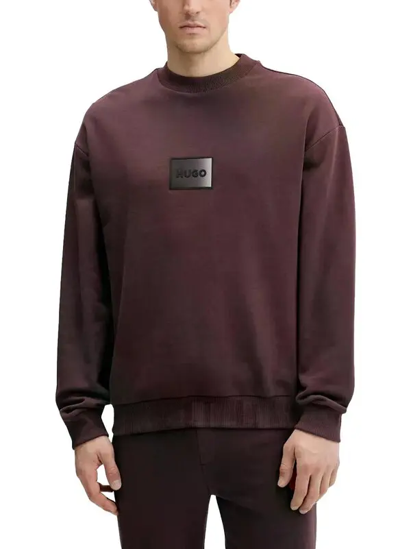Hugo Logo-detail Sweatshirt - Brown