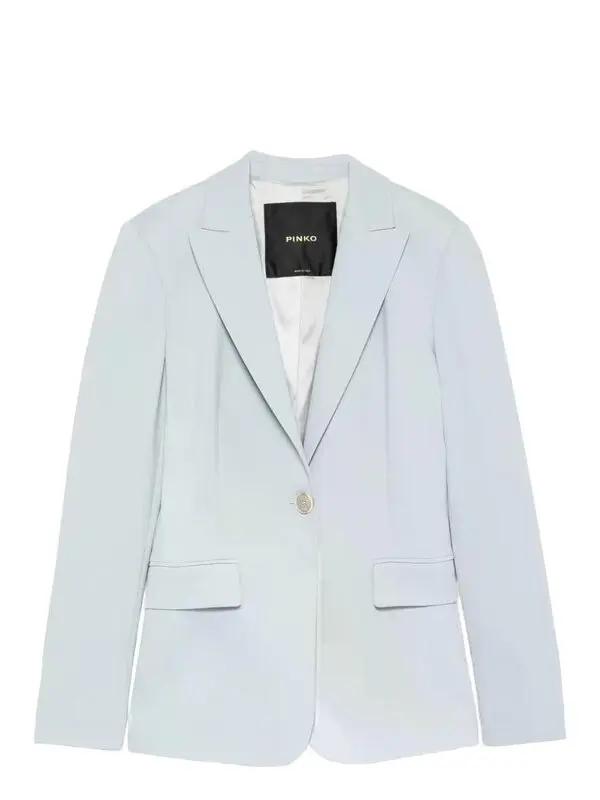 Pinko Notched Lapels Single-breasted Blazer - Blue