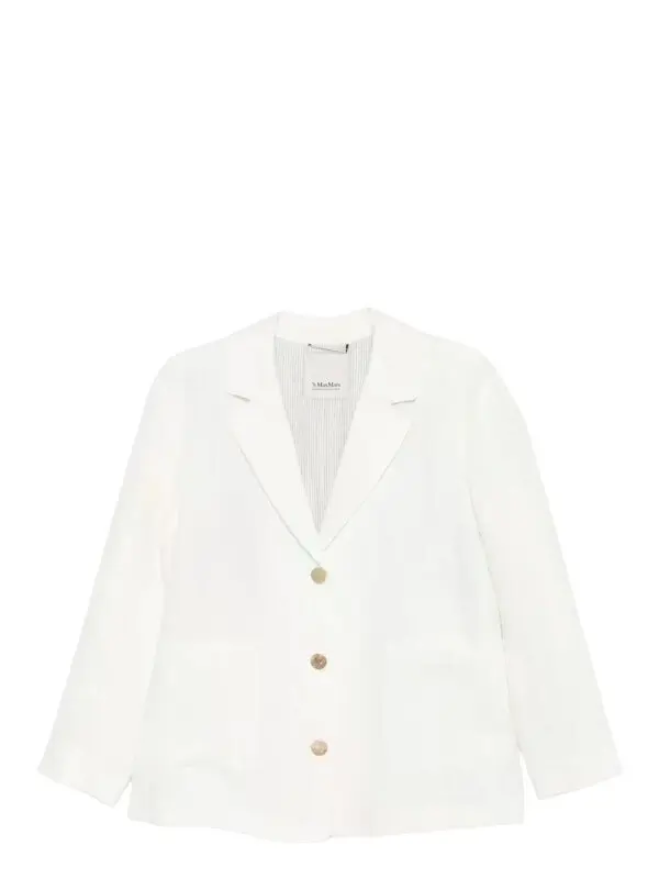 Max Mara Linen Jacket - White