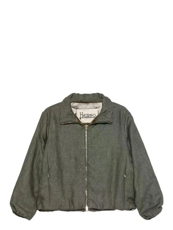 Herno Zip-up Bomber Jacket - Green