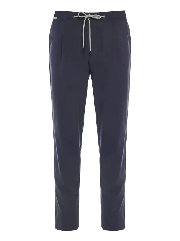 Corneliani Drawstring Trousers - Blue