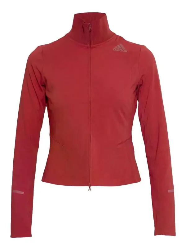 Adidas Logo-detail Zipped Jacket - Red