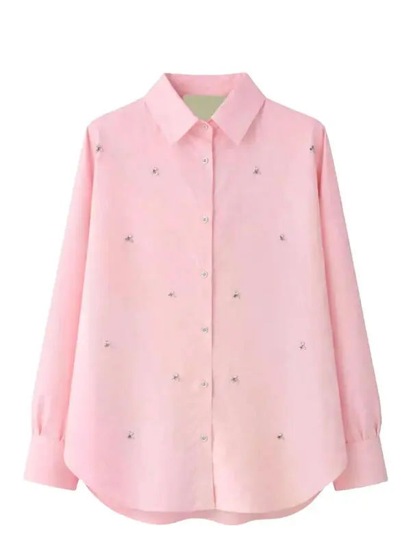 A PAPER KID Embellished Shirt - Pink