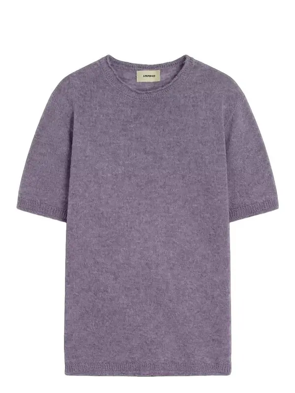 A PAPER KID Knitted T-shirt - Purple