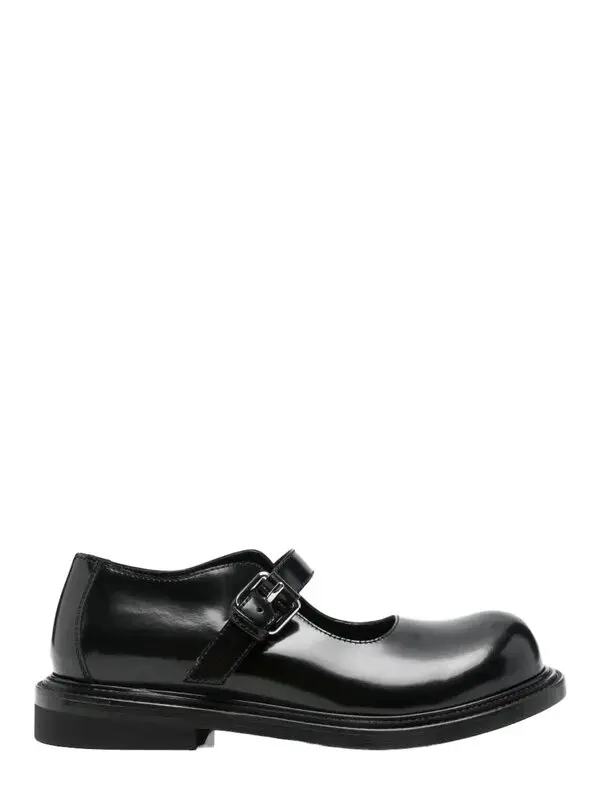 Moschino Buckle-strap Loafers - Black