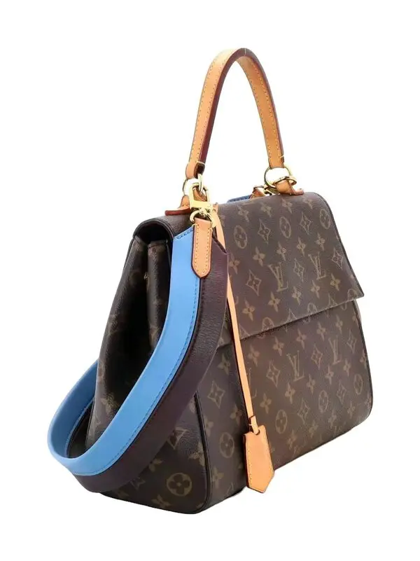 LOUIS VUITTON Cluny Top Handle Mm Monogram Shoulder Bag - Brown