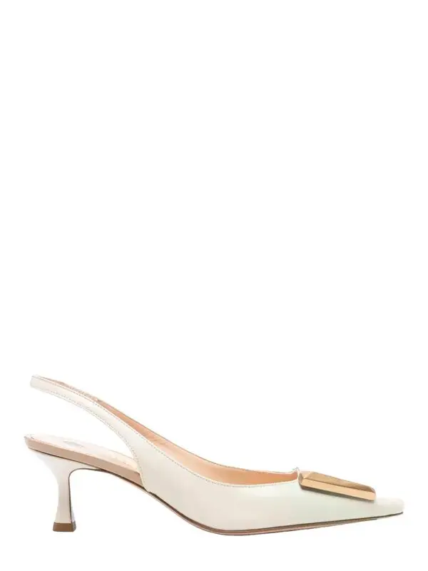 Roberto Festa Slingback Strap Pumps - Neutrals