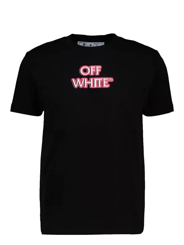 Off-White Emotion Neon Slim T-shirt - Black