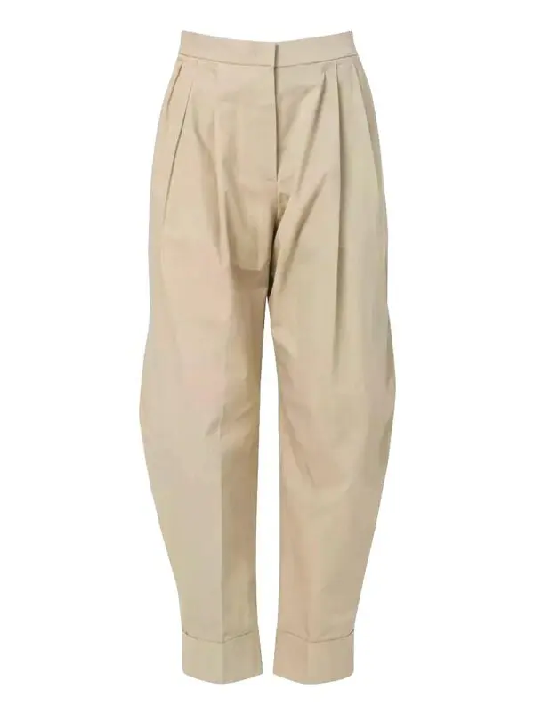 PT TORINO Cloe Pleated Trousers - Neutrals