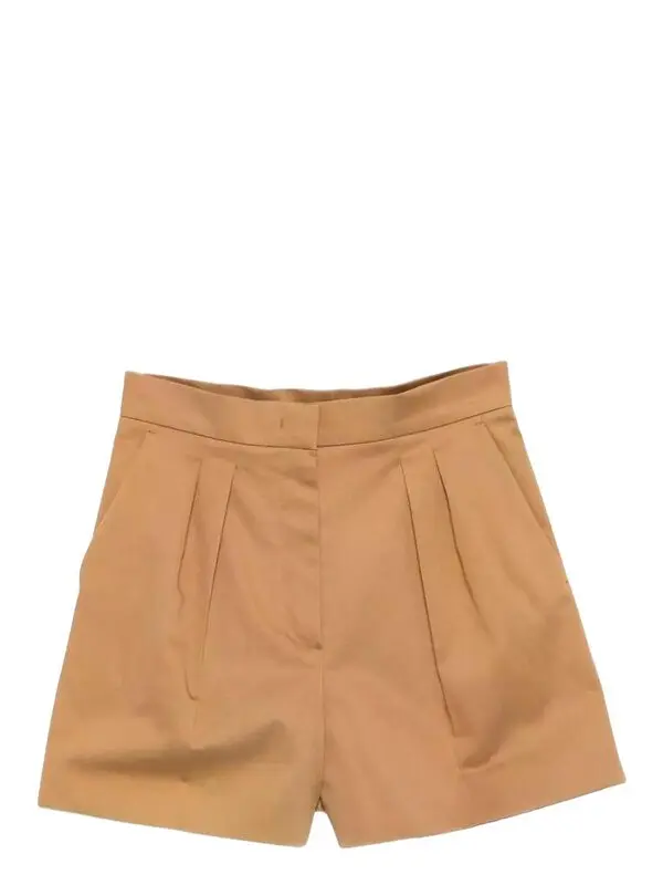 Max Mara Tailored Cotton Shorts - Brown