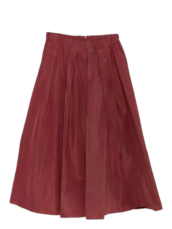 Max Mara Pleated Skirt - Red