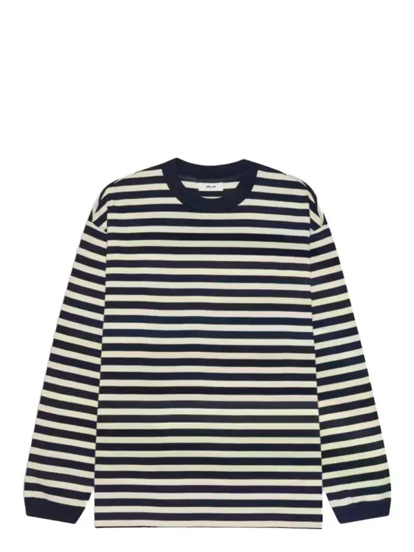 Nn07 Lionel Striped Long-sleeved T-shirt - Blue