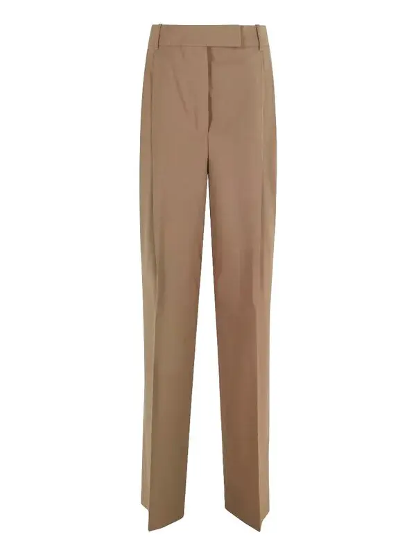 RÓHE Pleated Trousers - Brown