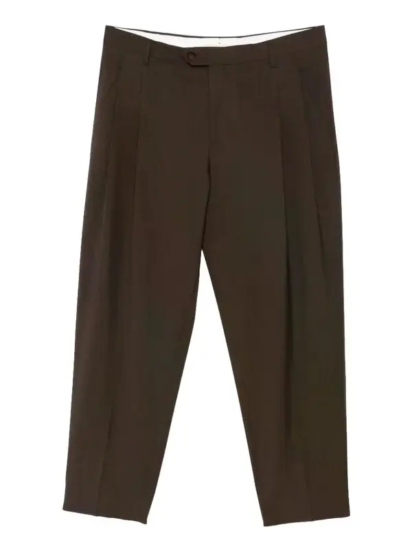 BRIGLIA 1949 Arnos Pleated Trousers - Brown