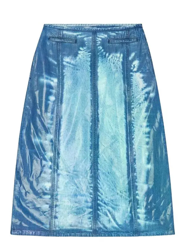 DIESEL A-line Skirt With Welt Pockets - Blue